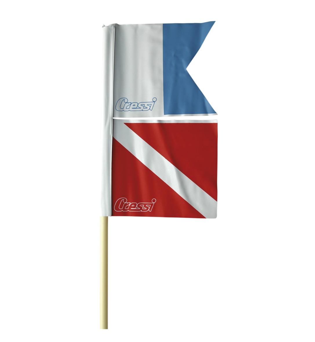 Bandera Alfa y Bandera Bravo para buceo y pesca submarina